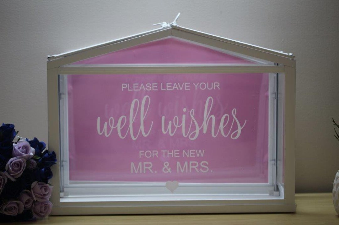 Personalised Wishing Well Decal Only well Wishes for the New Mr and Mrs ...