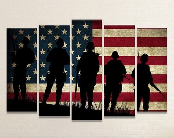 American flag canvas | Etsy