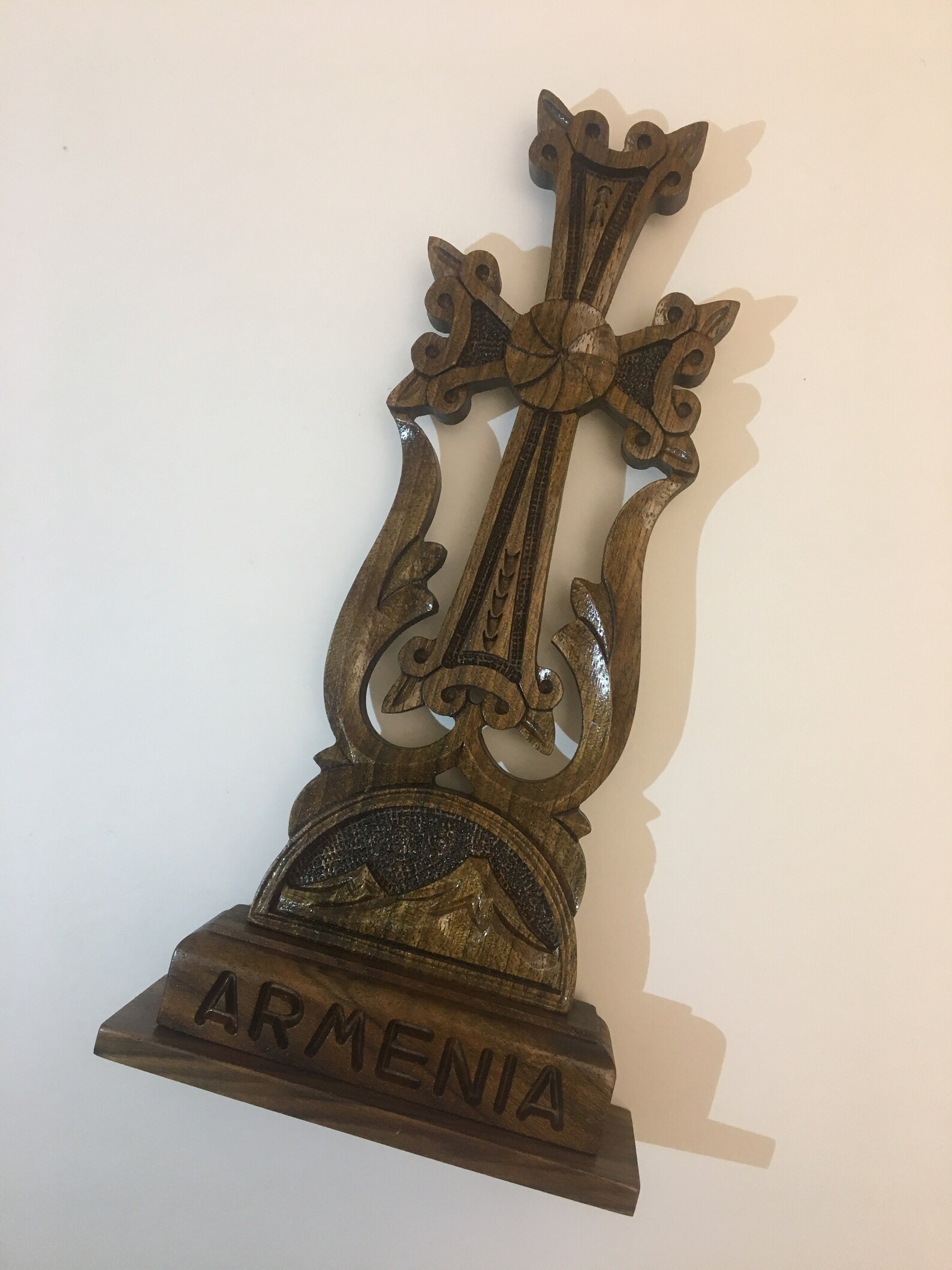 Wood Cross From ARMENIA Christian Decor / Armenian Cross - Etsy