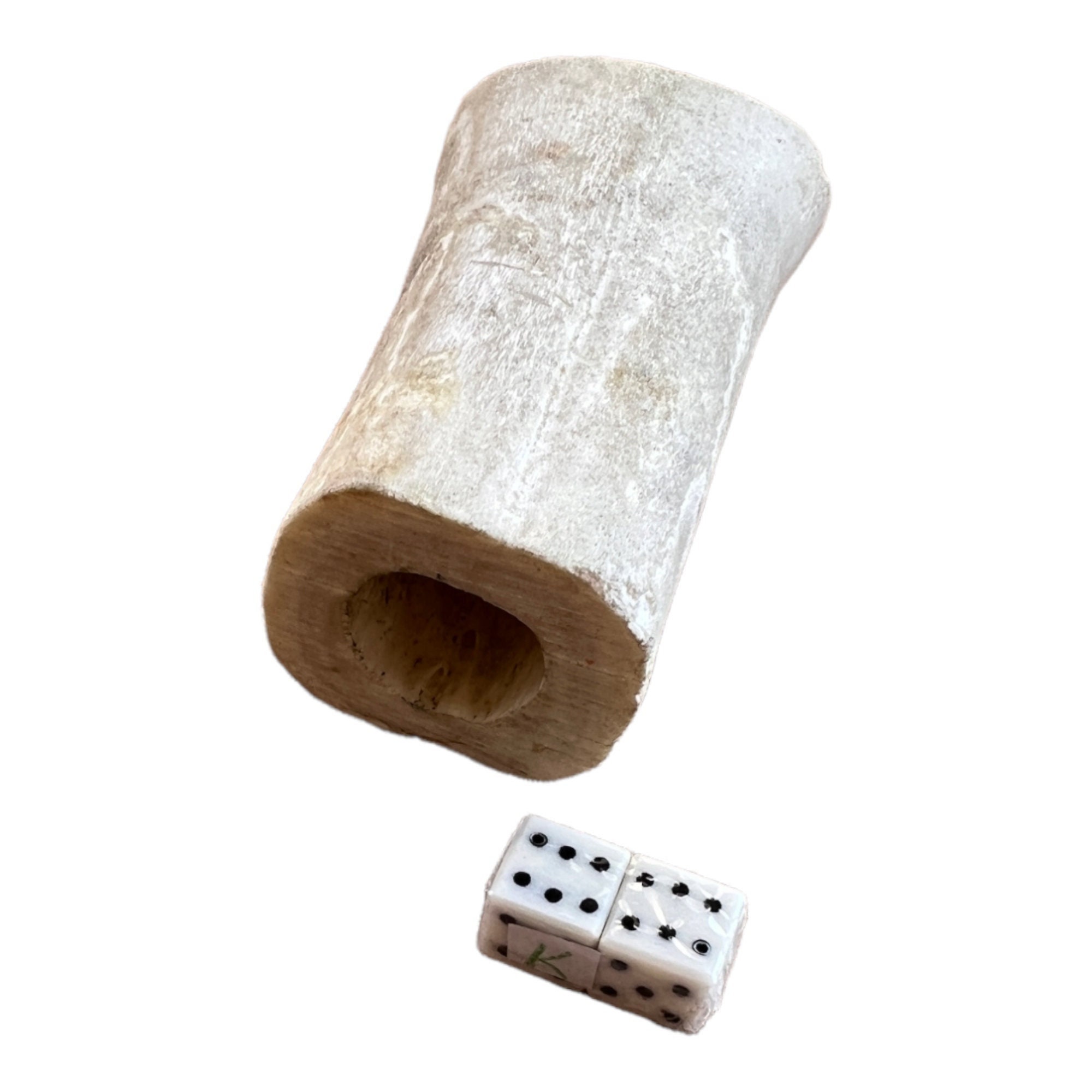 Bone Hand Crafted Gaming Dice Black or White Die Set- Viking, Medieval ...