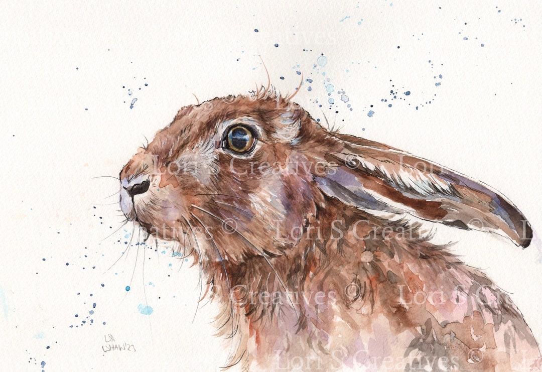 Hare Picture, Wild Hare, Hare Print, Country Hare, Gift - Etsy