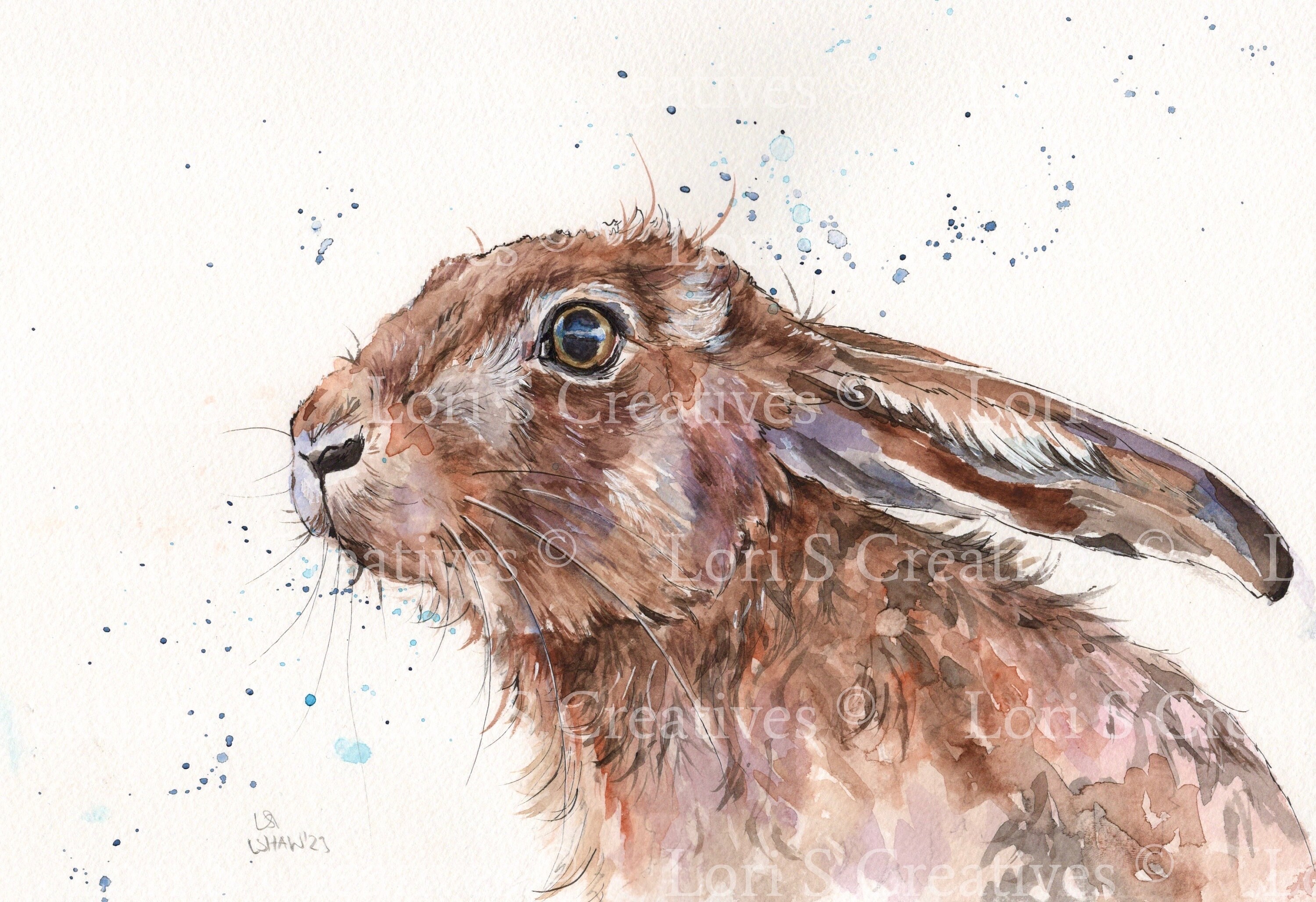 Hare Picture, Wild Hare, Hare Print, Country Hare, Gift - Etsy
