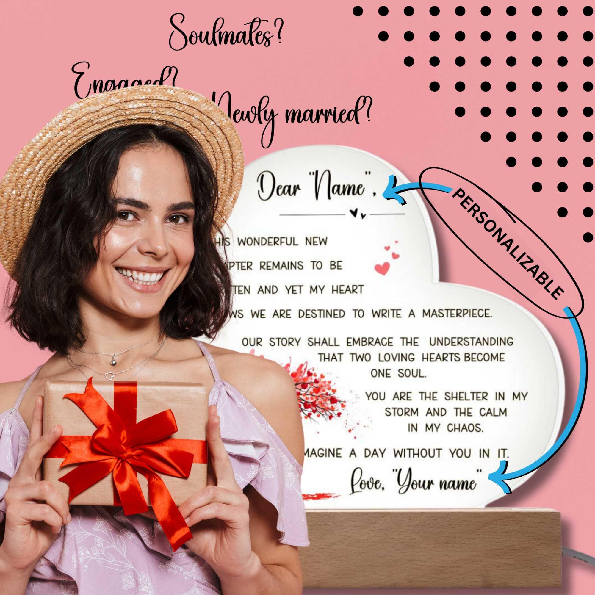 A HEART TOUCHING MESSAGE of Love and Commitment | Acrylic Heart Plaque ...