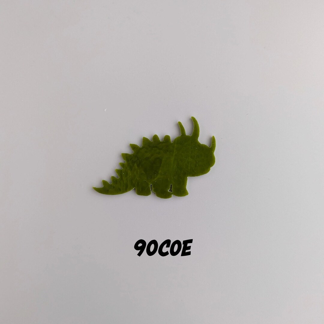 90 COE 2" Stegosaurus Precut Glass Shape for Fused Stained Glass and ...