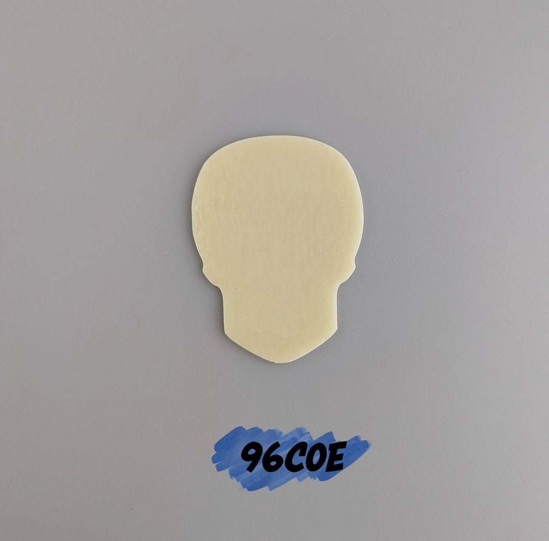 96 COE 3" Glass Skull Precut for Fused Stained Glass and Mosaic Crafts ...