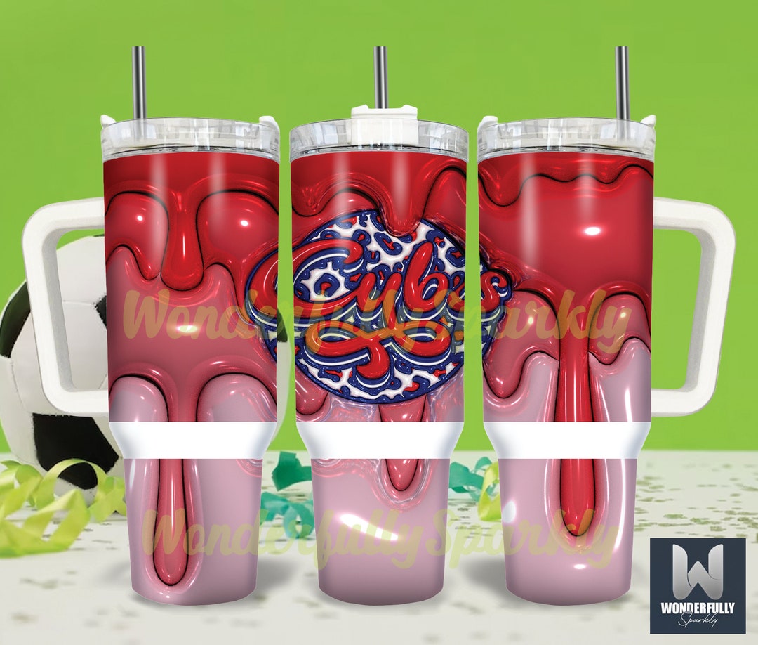 40oz Football Team With Drip Puff 3D Design Wrap PNG, Football Leopard ...