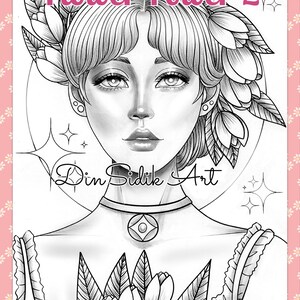 Flower Power-2, Coloring Pages Bundle by Dinnysidik (dinsidik) - Etsy