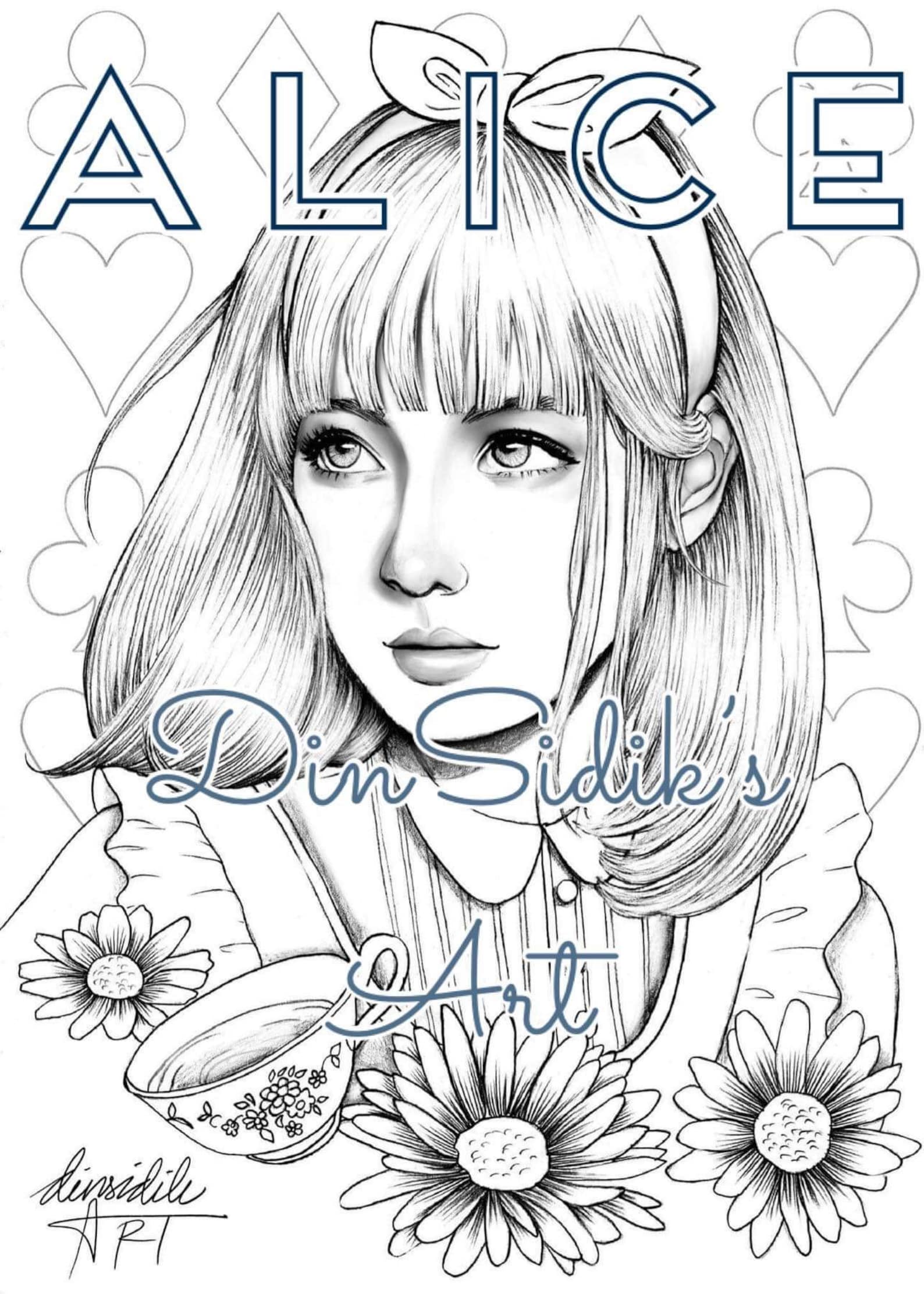 Alice, Coloring Page by Dinny Sidik (dinsidik’s Art) - Etsy