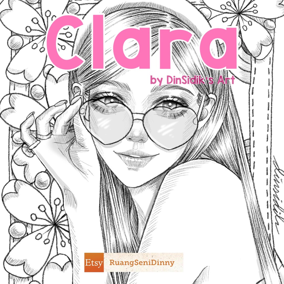 Clara Coloring Page by Dinsidik - Etsy
