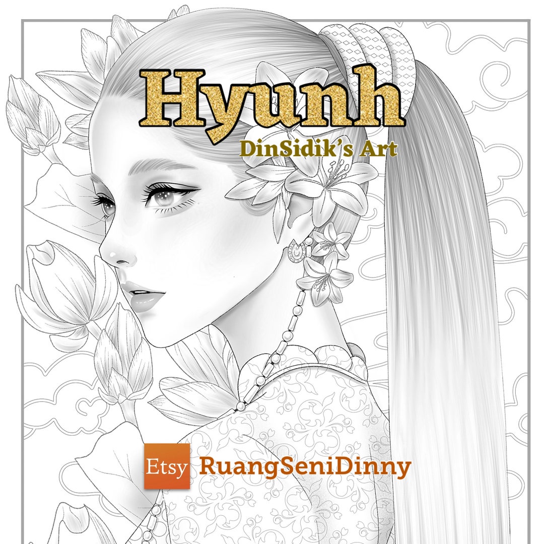 Hyunh Coloring Page by Dinnysidik (dinsidik) - Etsy