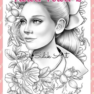 Flower Power-2, Coloring Pages Bundle by Dinnysidik (dinsidik) - Etsy