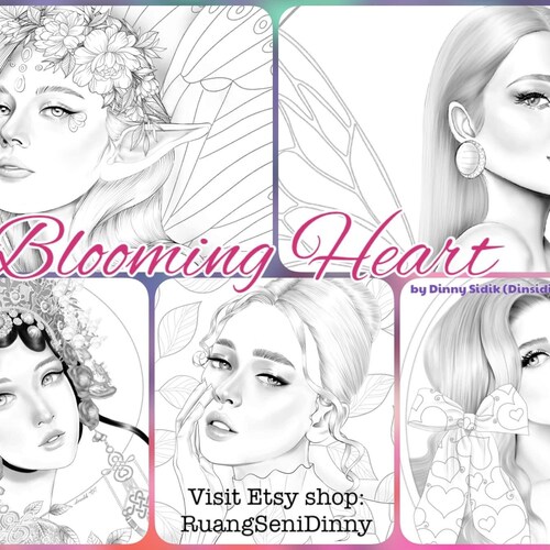 Wonderful Face bundle Pack Face Chart Coloring Pages by - Etsy