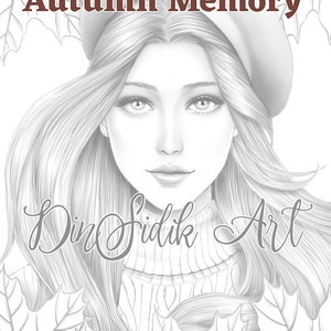 Autumn Memory Coloring Page by Dinny Sidik (dinsidik) - Etsy