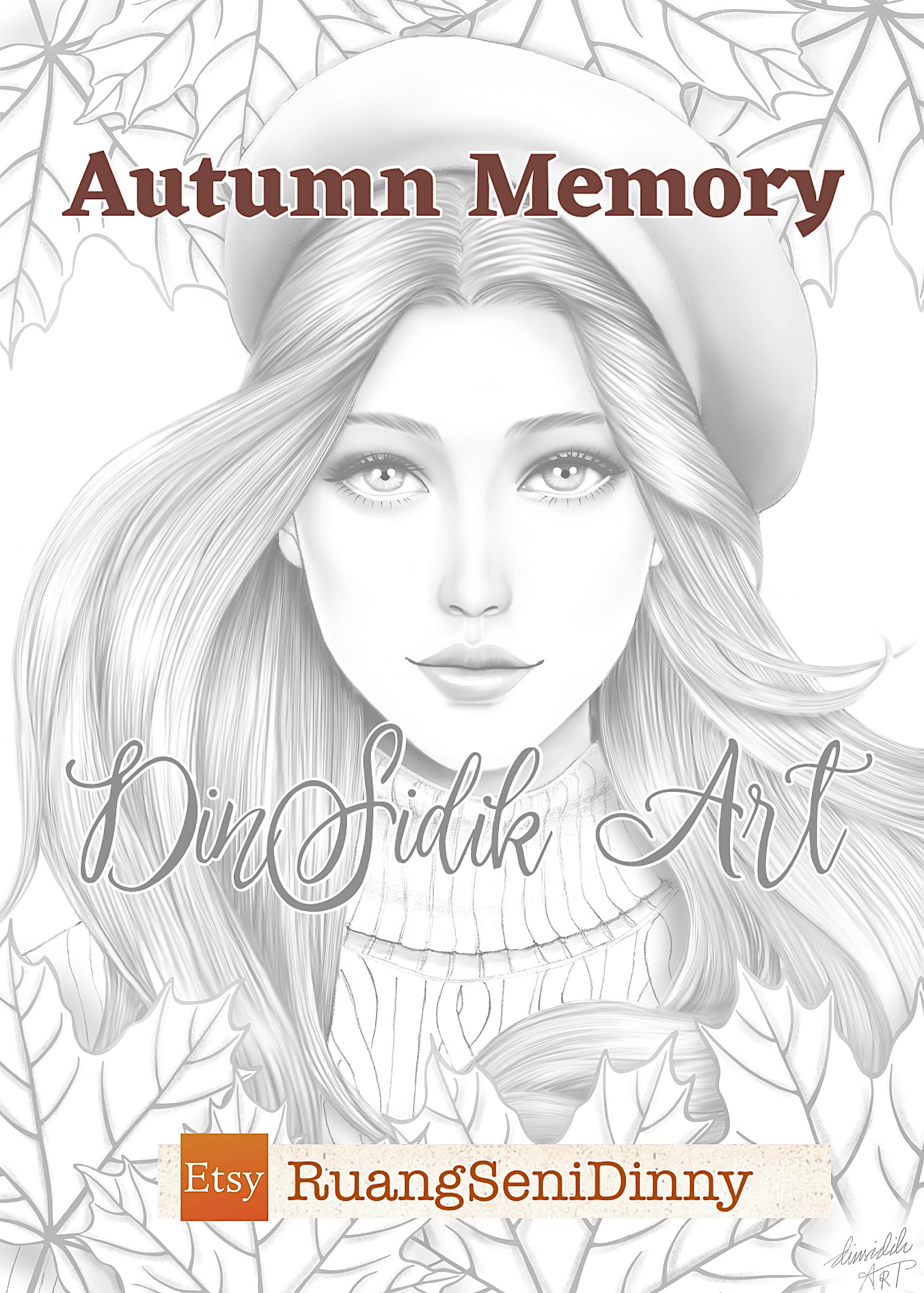Autumn Memory Coloring Page by Dinny Sidik (dinsidik) - Etsy