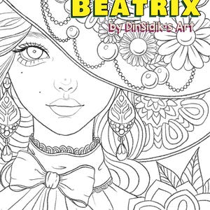 Beatrix Coloring Page by Dinny Sidik - Etsy