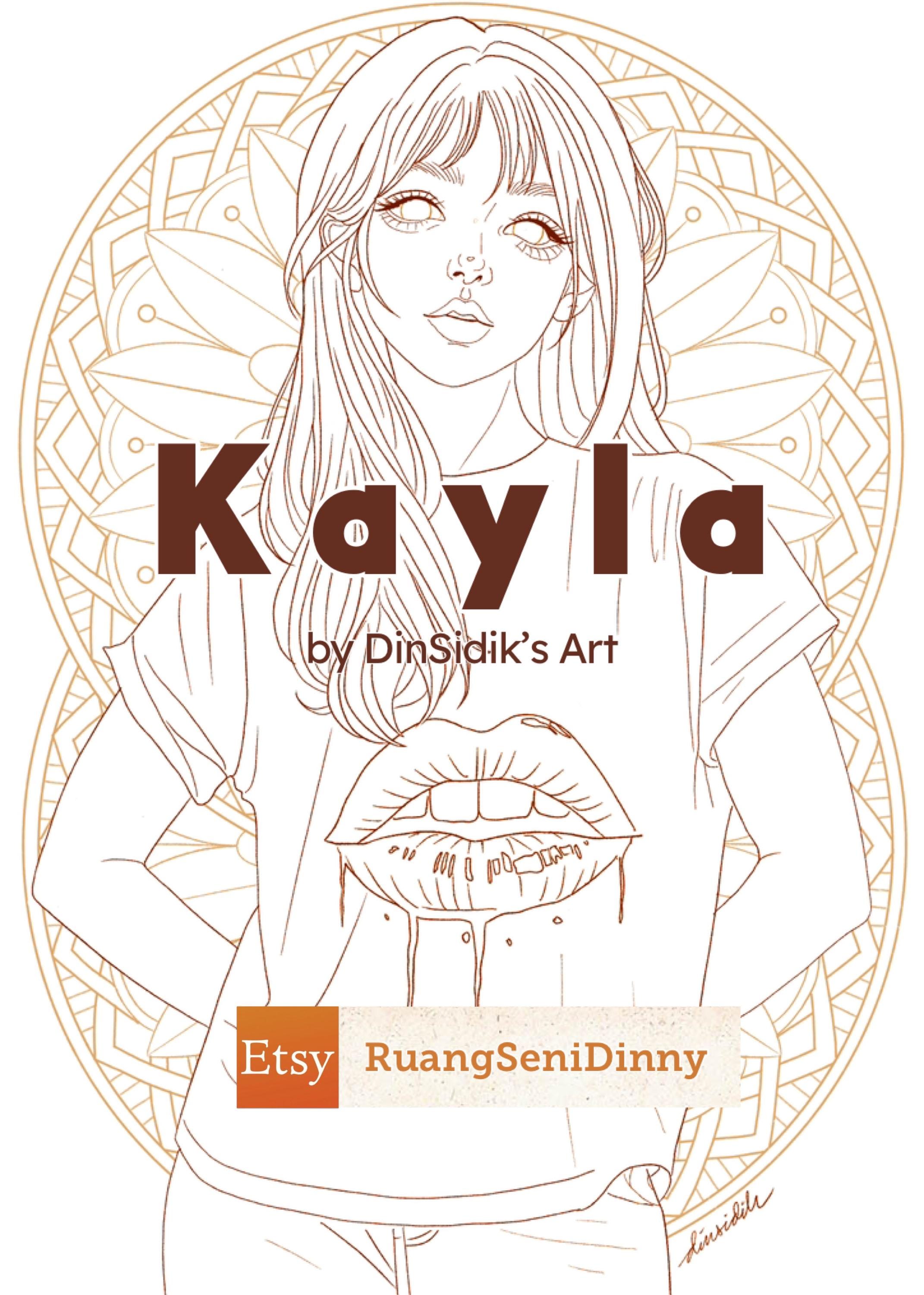 Kayla, Coloring Pages by Dinny Sidik - Etsy
