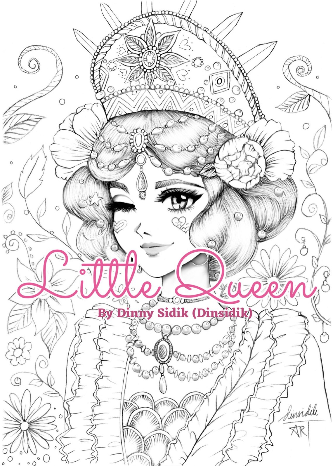 Little Queen bundle Pack Coloring Pages by Dinny M. Sidik - Etsy