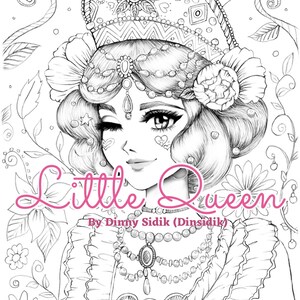 Little Queen (bundle Pack) Coloring Pages, by Dinny M. Sidik - Etsy