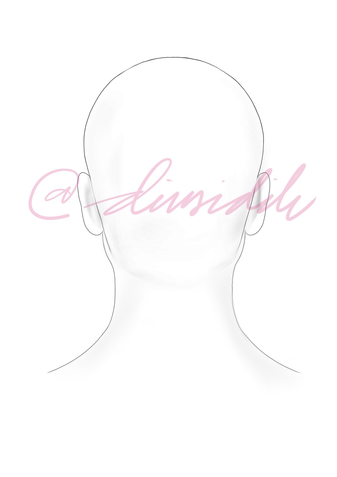 Basic Face Chart for Makeup and Haircut - Etsy