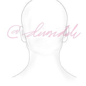 Basic Face Chart for Makeup and Haircut - Etsy