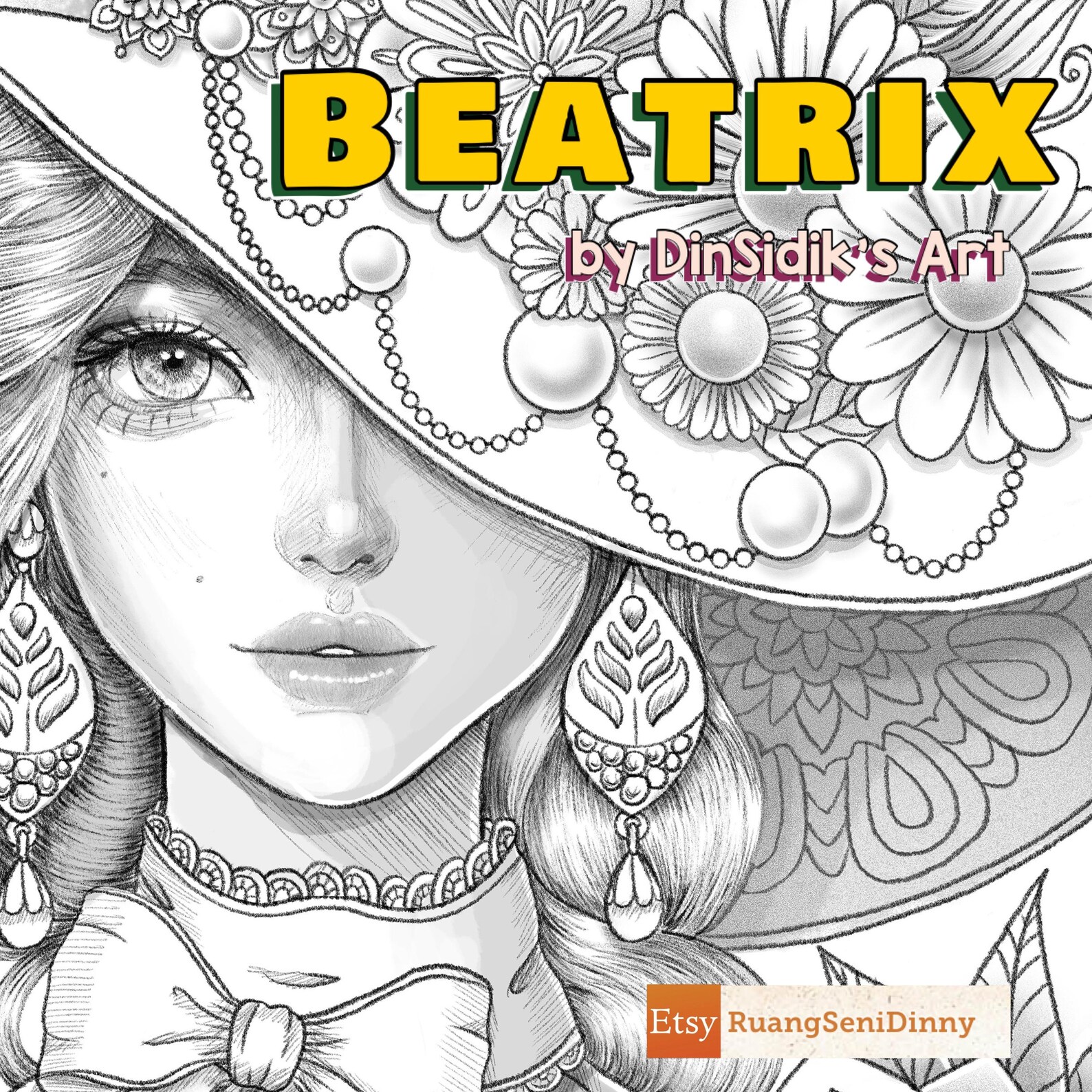 Beatrix Coloring Page by Dinny Sidik - Etsy