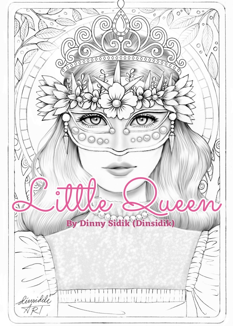 Little Queen (bundle Pack) Coloring Pages, by Dinny M. Sidik - Etsy