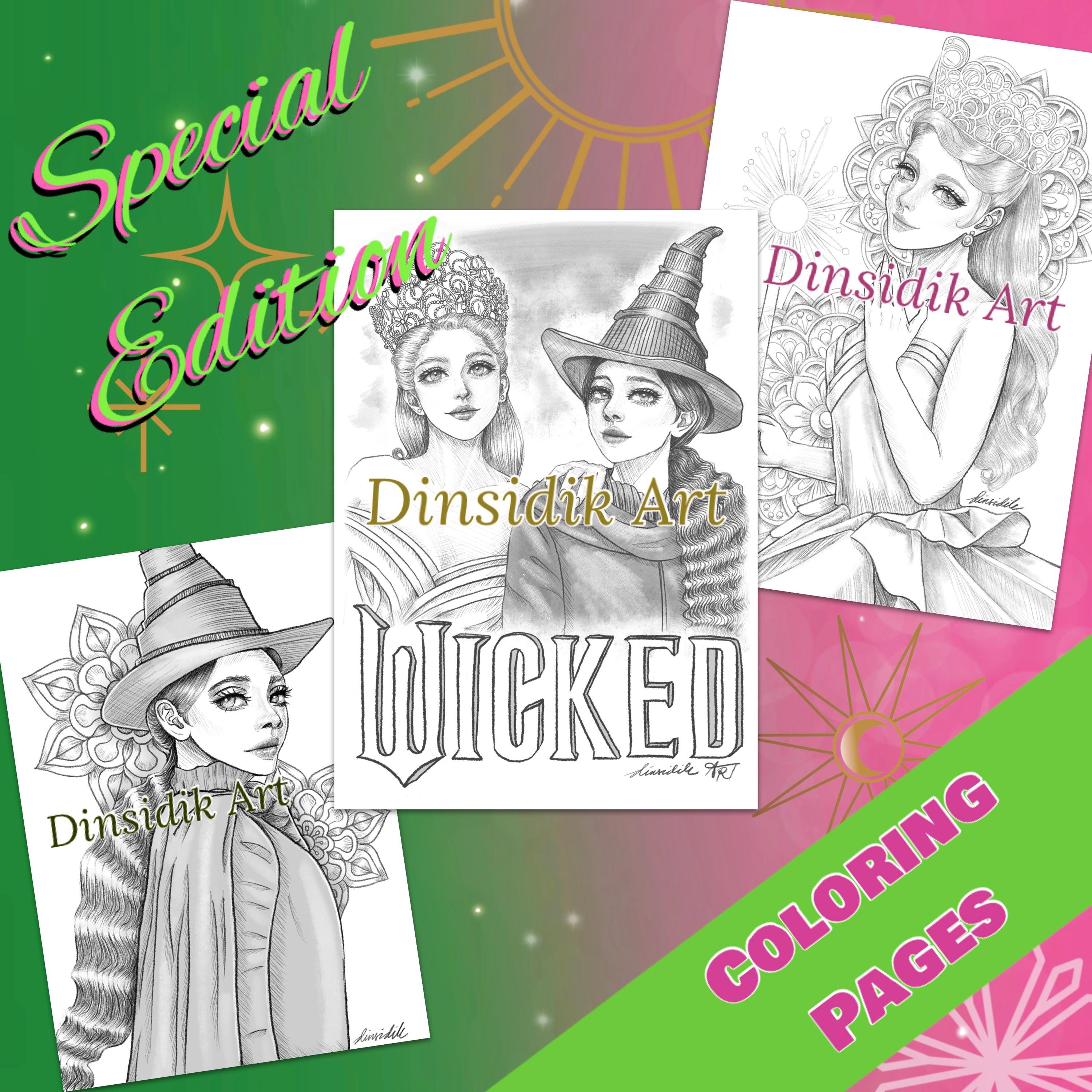 Special Edition of “wicked” Coloring Pages, by Dinny Sidik - Etsy