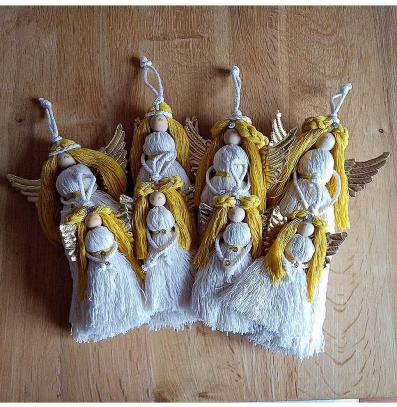 Macramé Angel large - Etsy