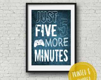 Video Game Poster, You Can't Just Pause a Game, Gamer Decor, Gamer Gift ...