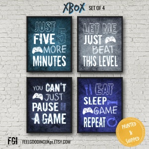 Set of XBOX POSTERS, Video Game Quotes, Video Game Posters, Xbox ...