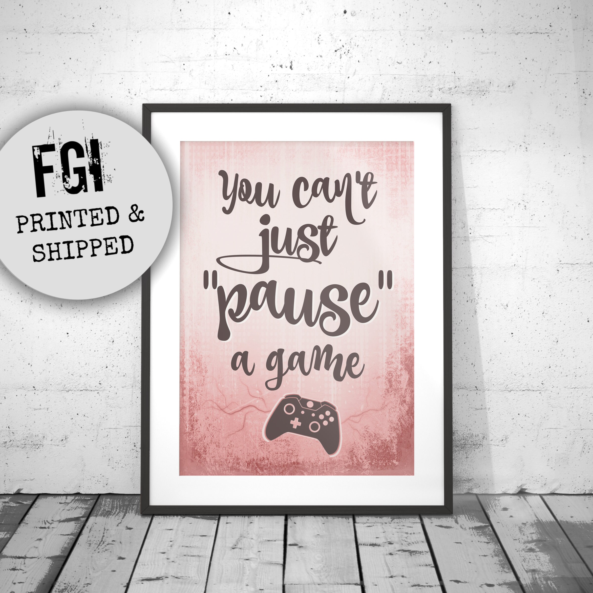 Girls Video Game Poster Girls Bedroom Decor Pink Xbox Video | Etsy