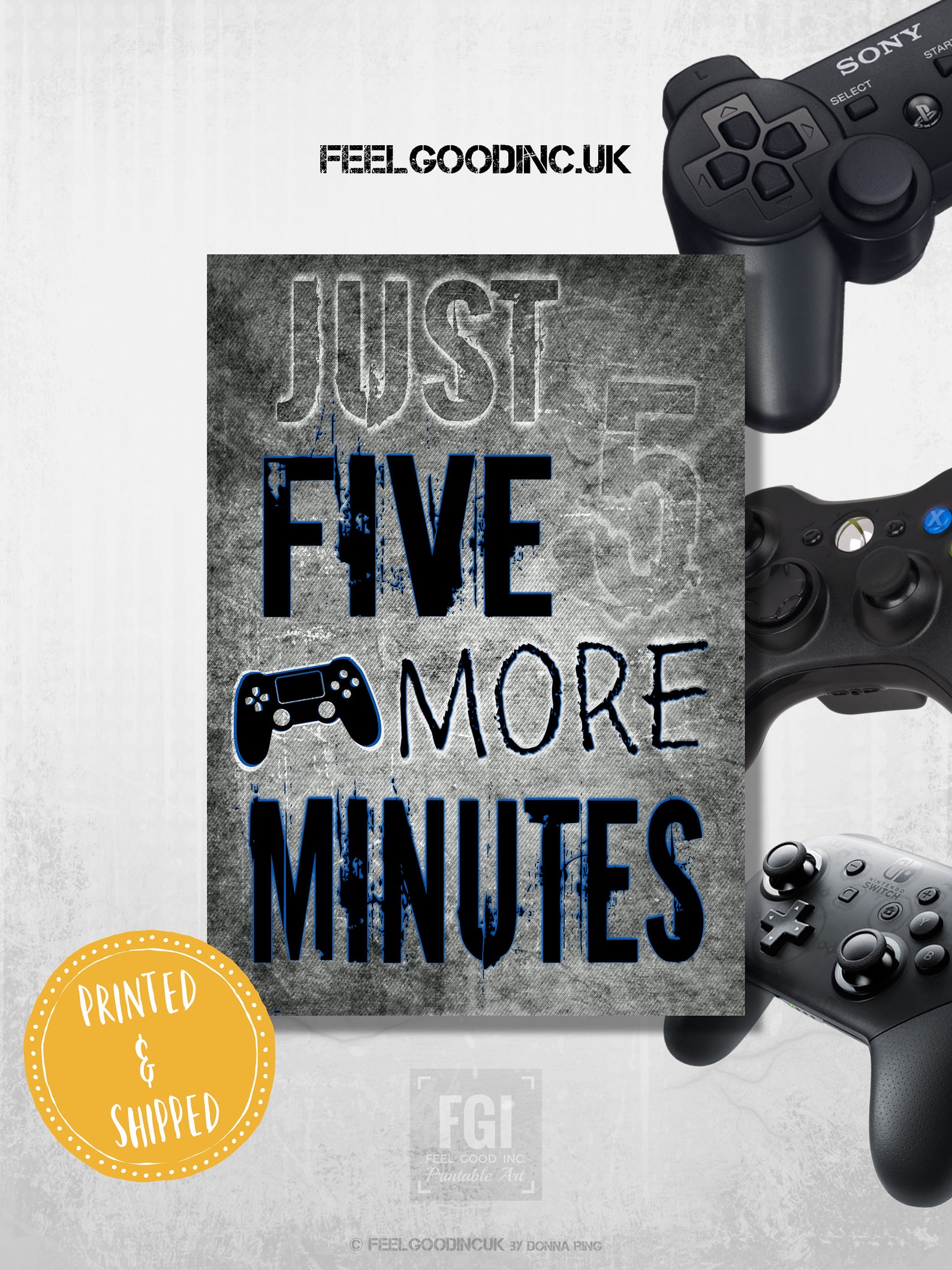 Set of 3 PLAYSTATION POSTERS Video Game Quotes Video Game | Etsy