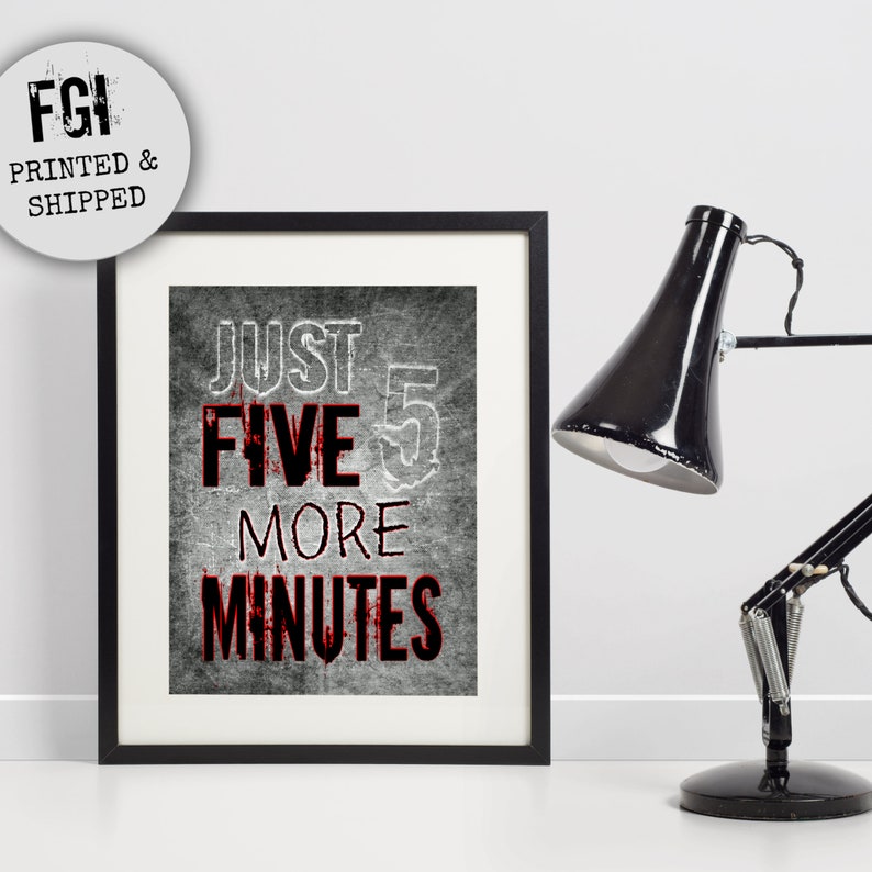 Video Game Art Just Five More Minutes Video Game Poster - Etsy