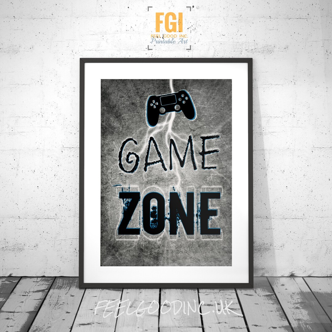 PLAYSTATION Game Zone Poster Playstation Posters Boys Room - Etsy