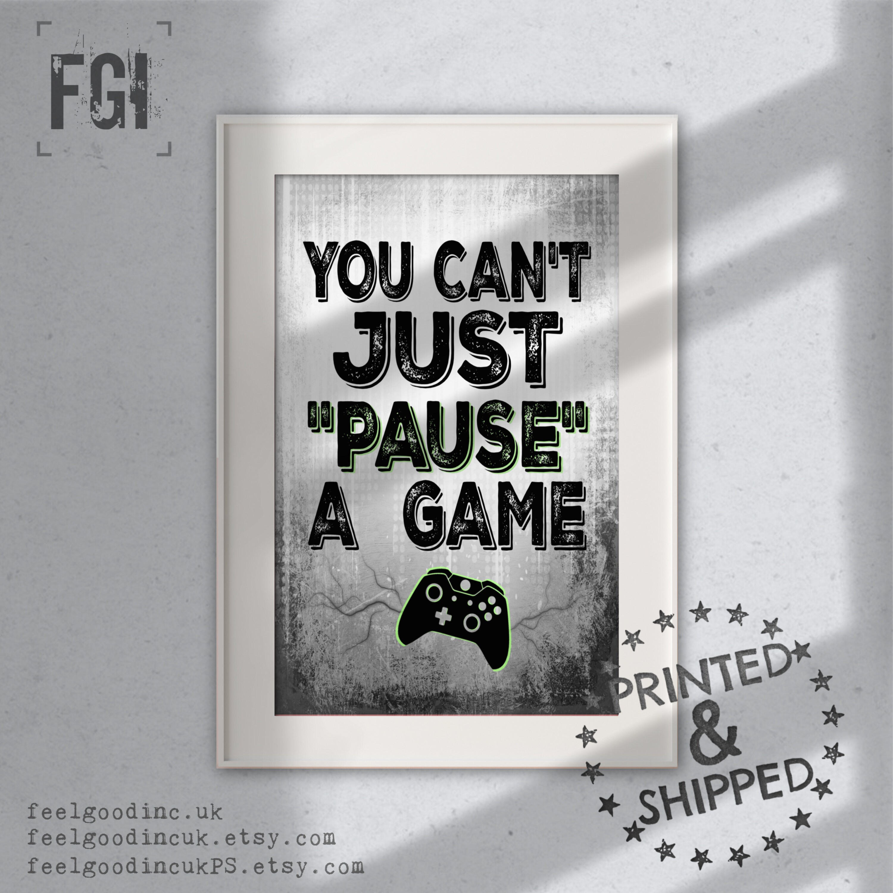Video Game Decor You Can't Just Pause a Game Xbox Poster | Etsy