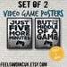 Set of 2 PLAYSTATION POSTERS, Video Game Quotes, Video Game Posters ...