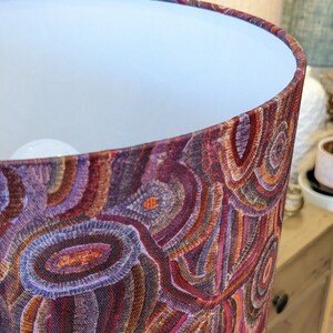 Aboriginal Art Lampshade, Indigenous Aboriginal Artwork, Lamp Shades ...