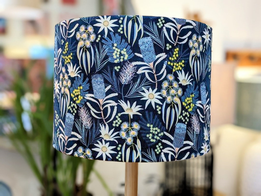 Blue Lampshade, Native Flora, Lampshades Made in Australia, Native ...