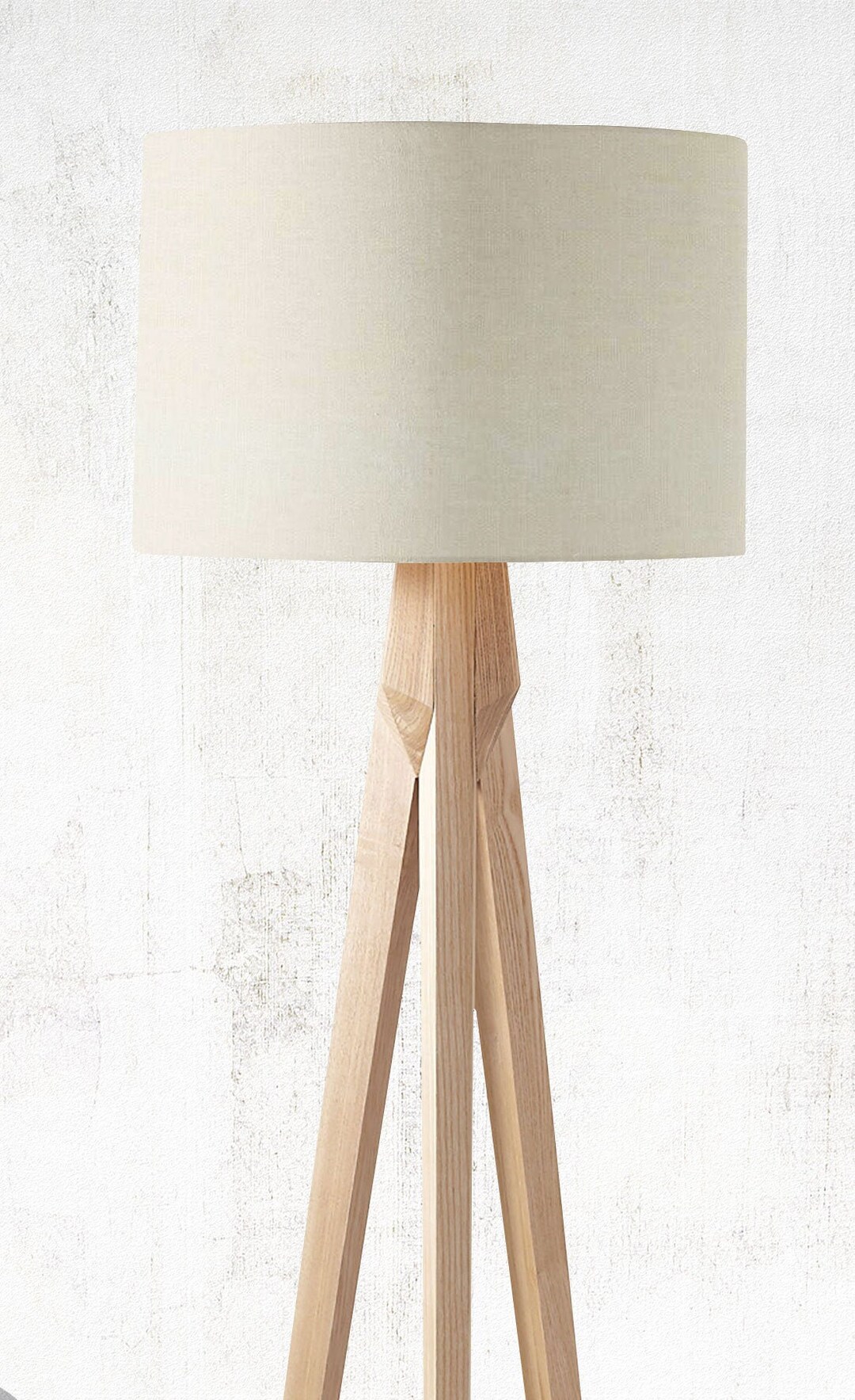Cream Linen Lamp Shade, Lampshade, Handmade, Lighting, Lamp Shades ...