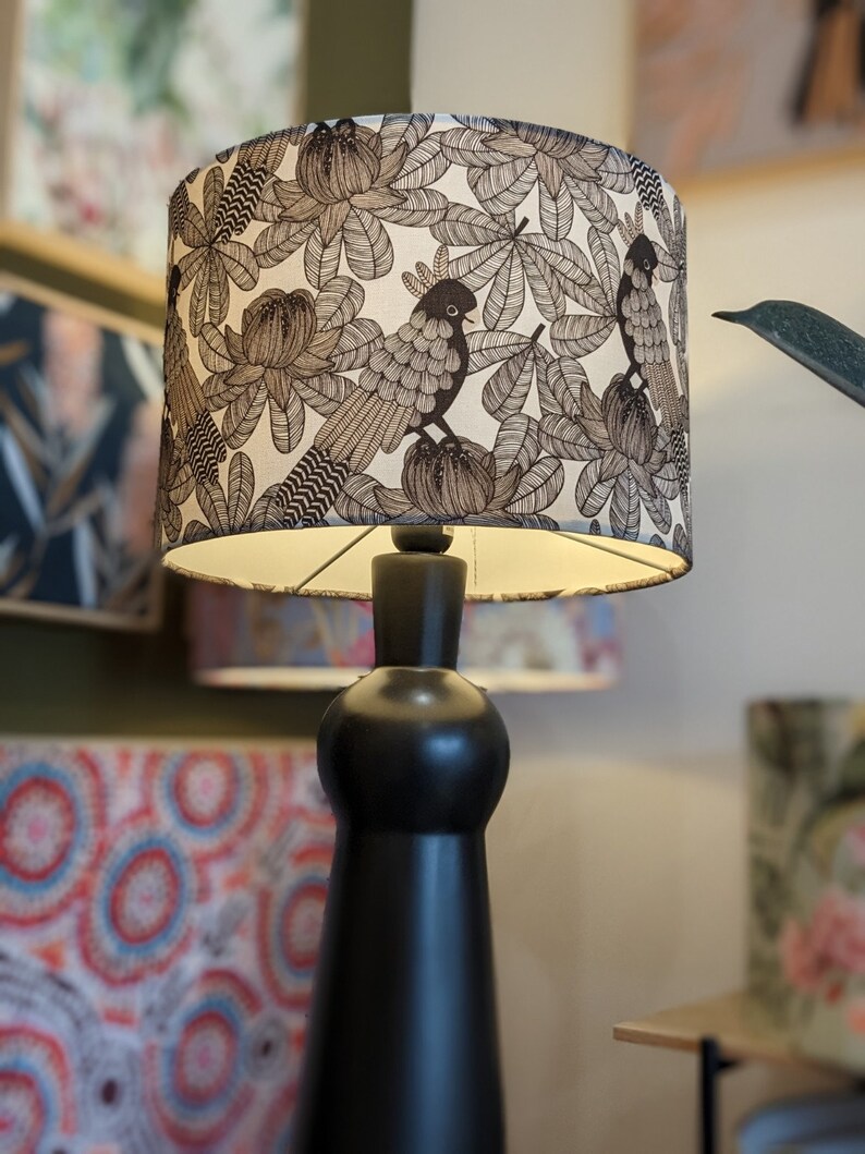 Australian Cockatoo Handmade Lampshade, Light Shade - Native Bird and ...