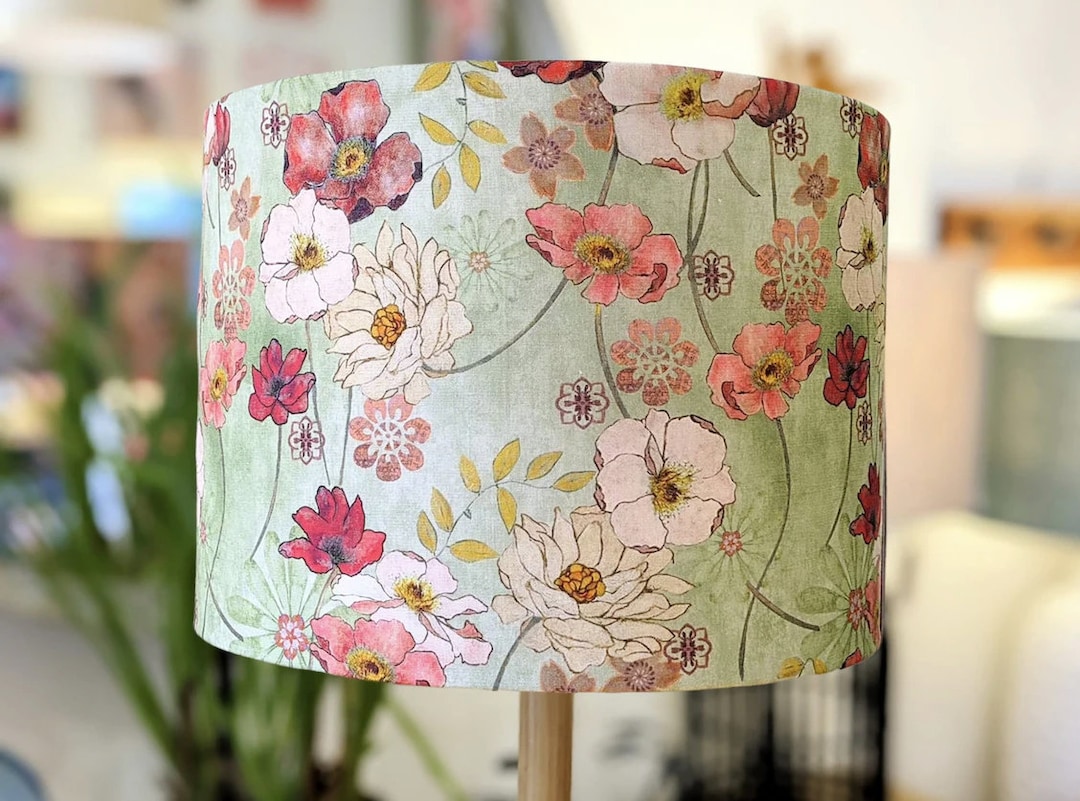 Poppy Green Lampshade, Green Lamp Shade, Lampshades Made in Australia ...