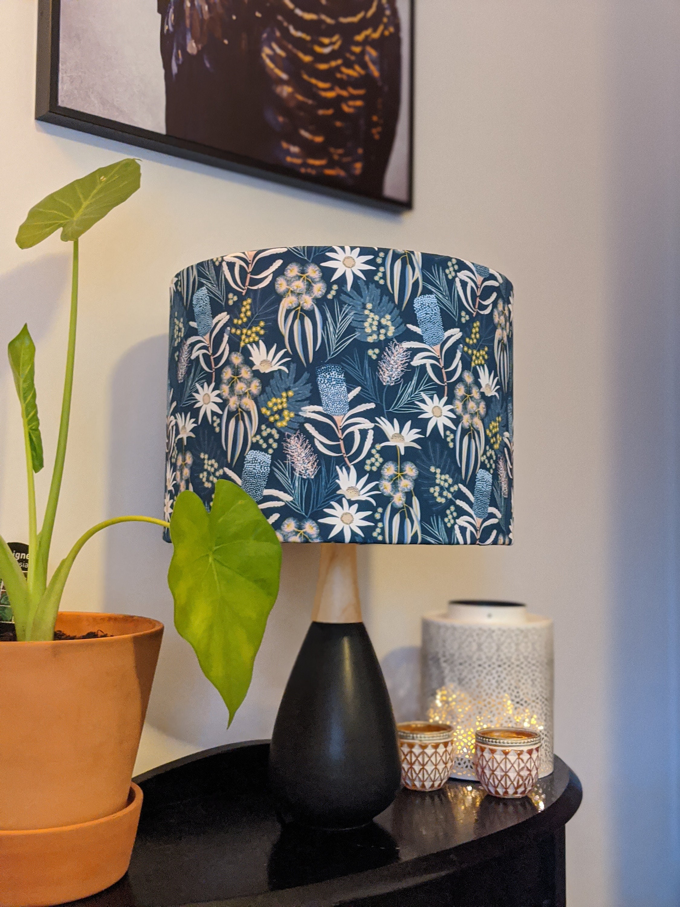 Blue Lampshade Native Flora Lampshades Made in Australia - Etsy Australia