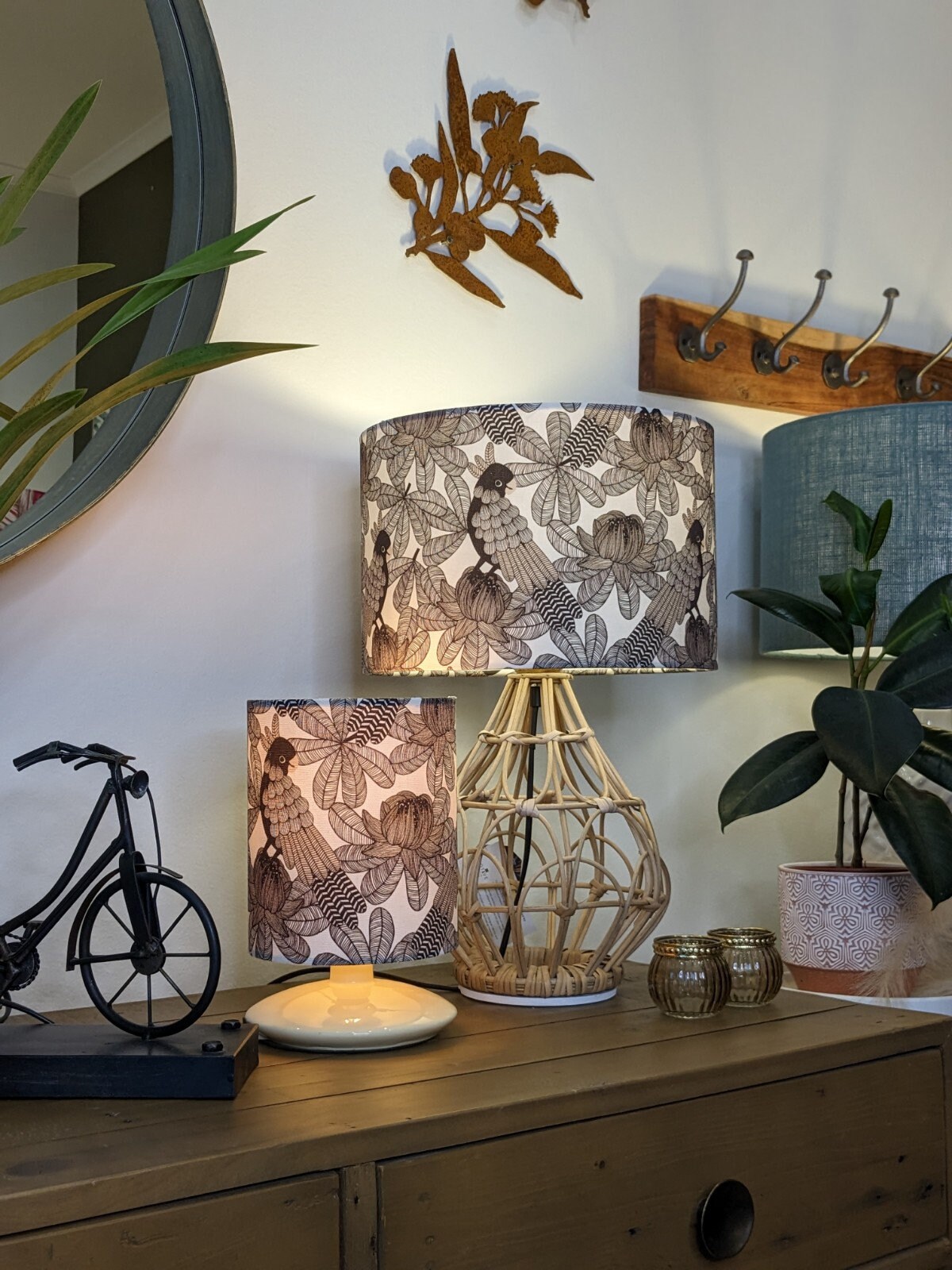 Australian Cockatoo Handmade Lampshade, Light Shade - Native Bird and ...