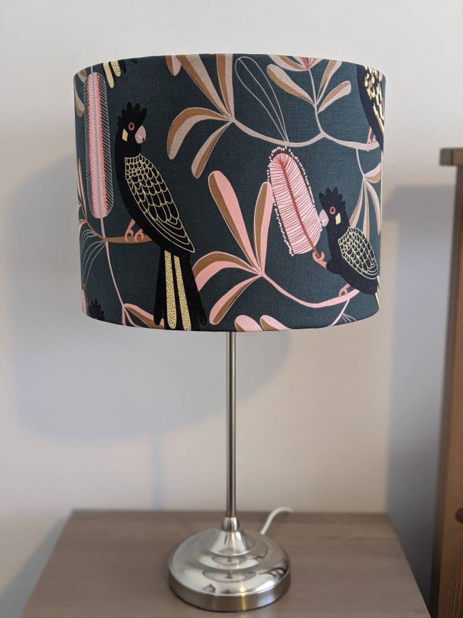 Yellow-tailed Black Cockatoo Handmade Lampshade, Light Shade - Native ...