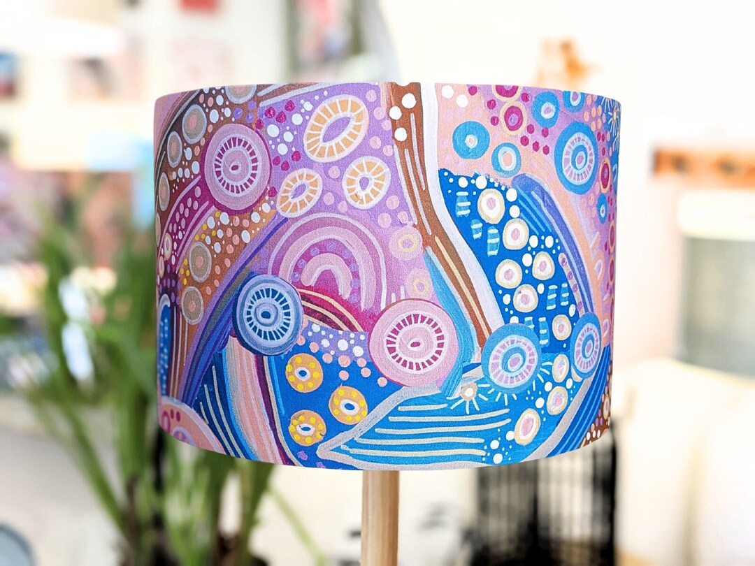 Aboriginal Art Lampshade, Lampshades, Indigenous Aboriginal, Lamp Shade ...