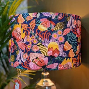 Wild Protea Blue Lampshade, Lampshades, Lamp Shades, Lamp Shade Floor ...