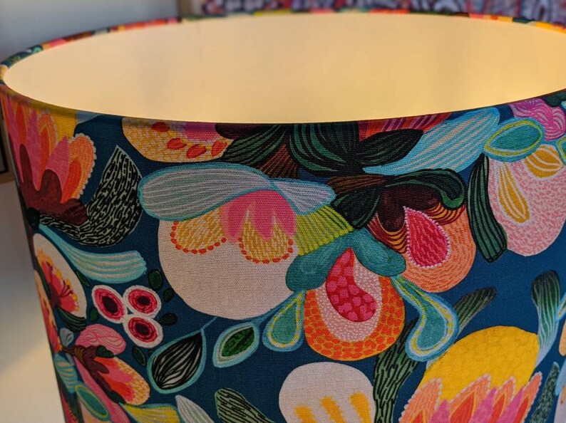 Midnight Bush Flora Lampshade, Blue Lampshade, Native Flowers Australia ...