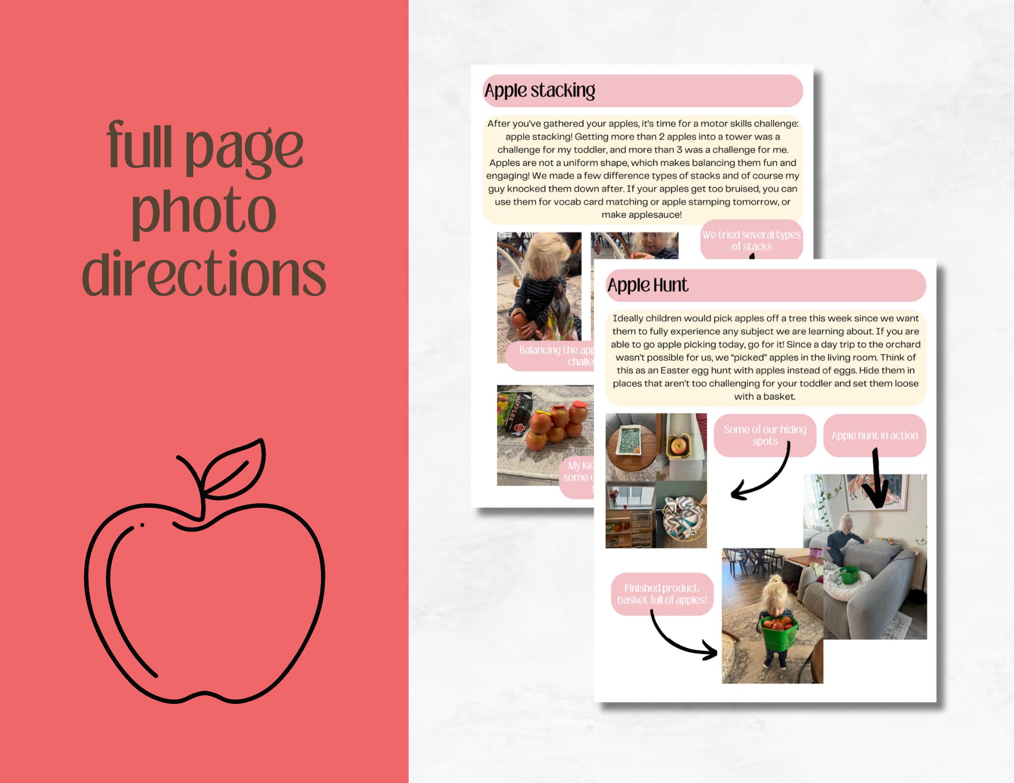 Apples Preschool Lesson Plan - Etsy