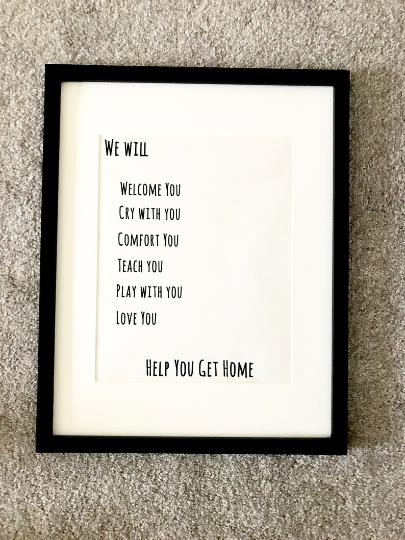 Foster Care Digital Print Home Decor Sign - Etsy