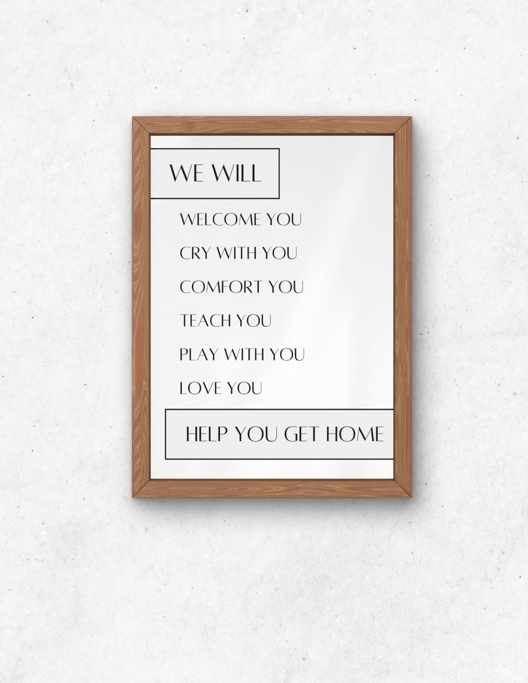 Foster Care Digital Print Home Decor Sign - Etsy